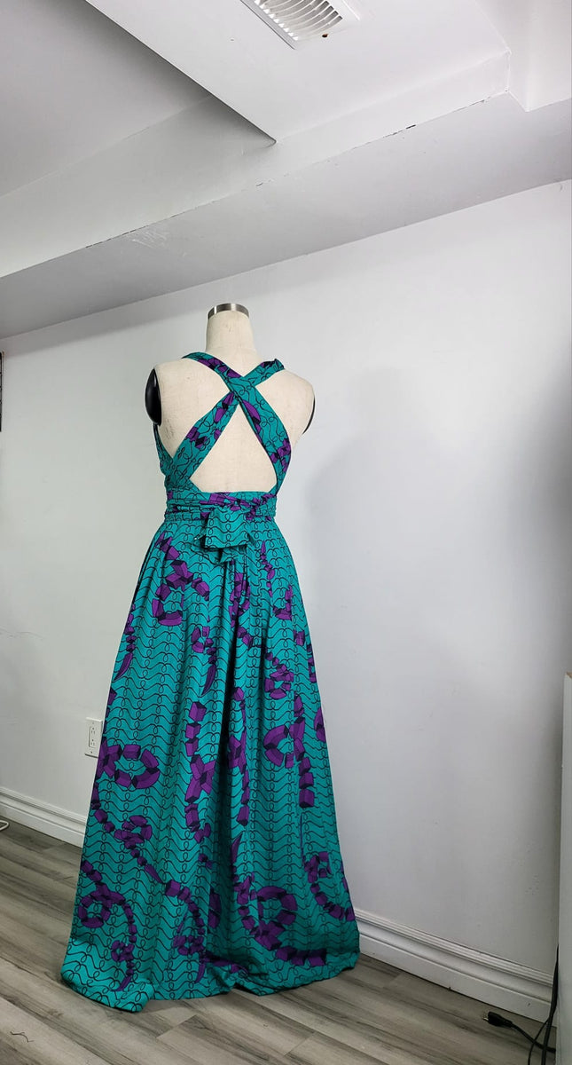 Ankara Infinity Style Gown - Ready to wear and Customize to your size ...